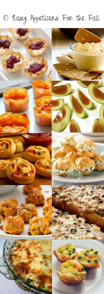 10 easy appetizers for the fall | Sunny Slide Up